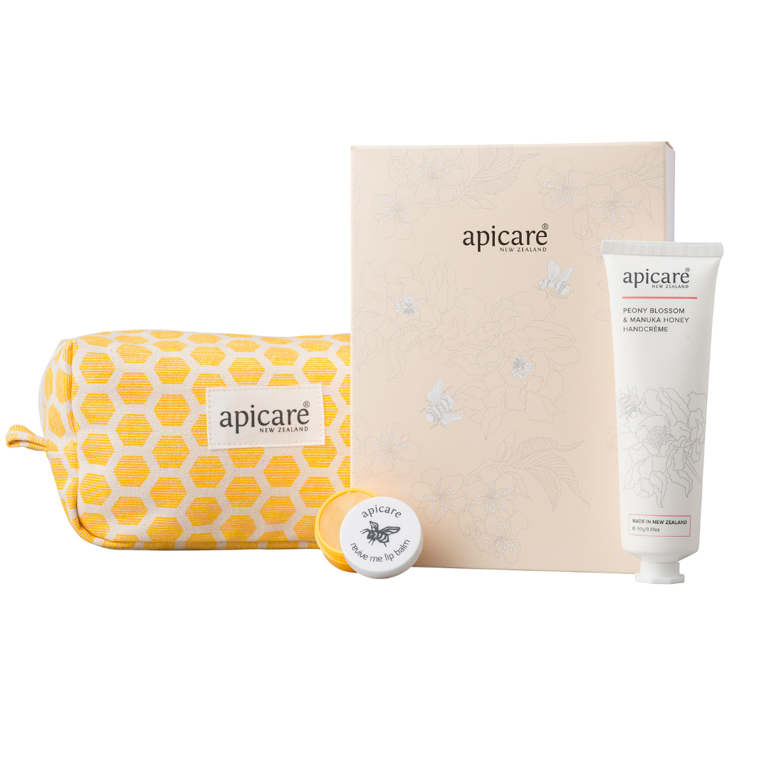 Apicare Peony Blossom & Manuka Honey Gift Set | Kia Ora Skincare