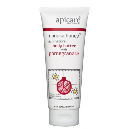 Apicare Manuka Honey Body Butter With Pomegranate 200g | Kia Ora Skincare